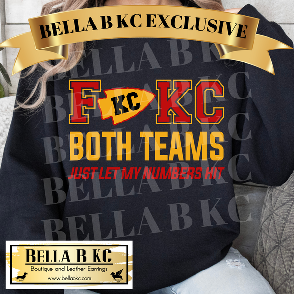 Kingdom - F Both Teams Just Let my Numbers Hit - Multiple Shirt Option ...