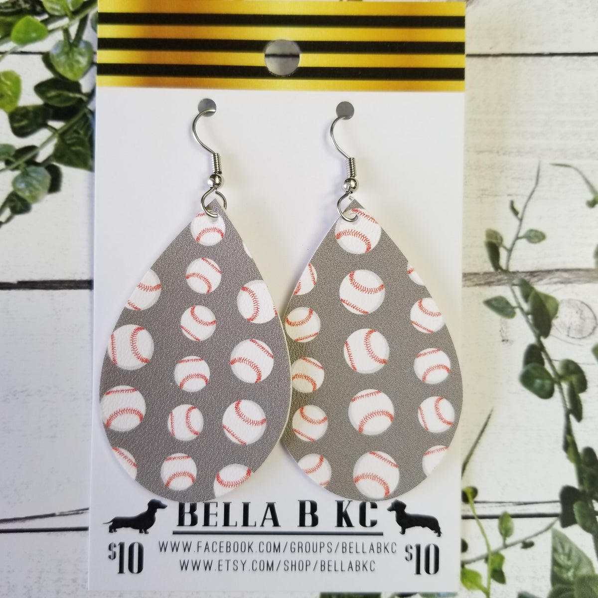 FAUX Sports Baseball – Bella B KC LLC ~ Boutique