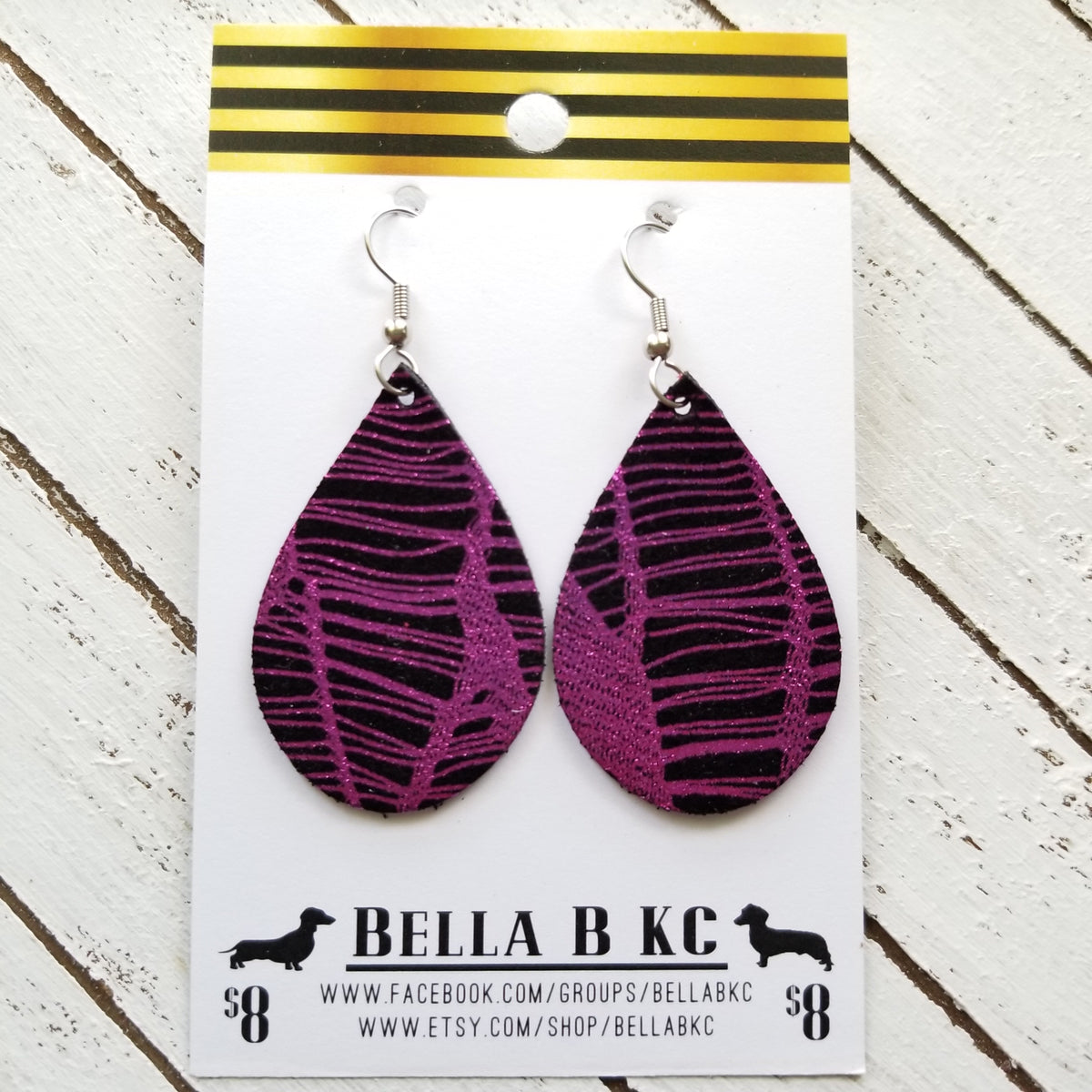 GENUINE Black and Magenta Spider Web – Bella B KC LLC ~ Boutique
